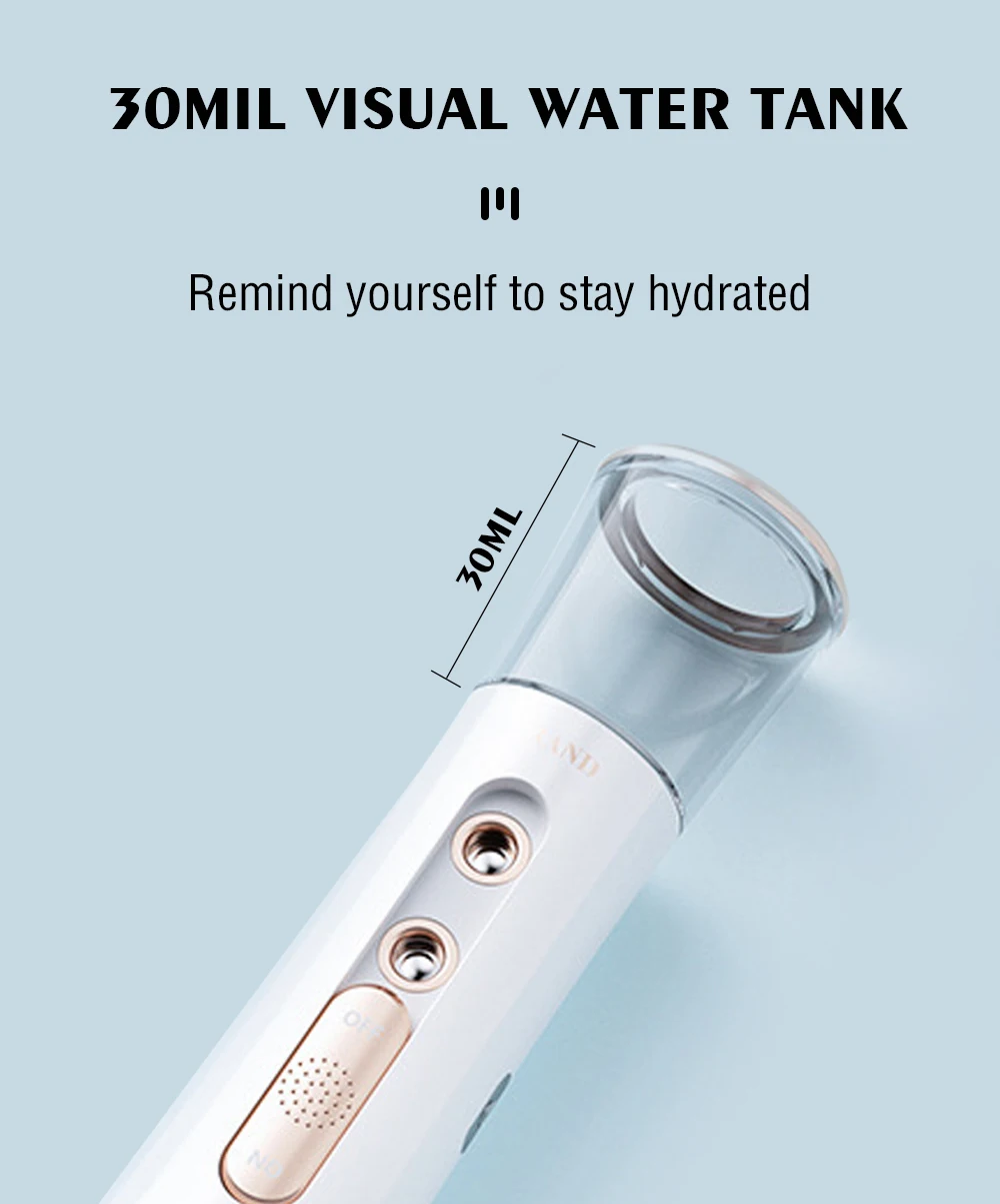 Double Mist Spray Port Nano Mist Sprayer with 30ml Visual Water Tank ...