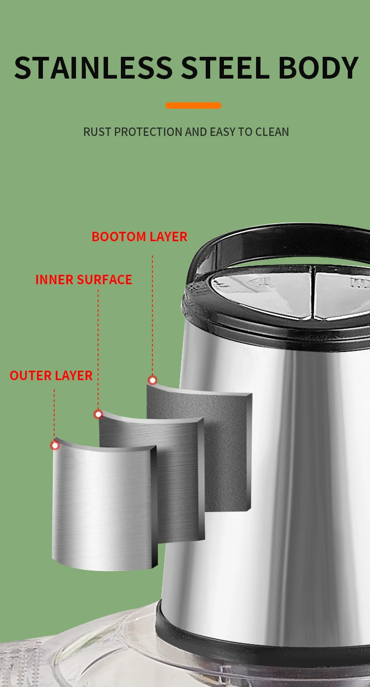 Kitchen Small 2l 3l Stainless Steel Electric Yam Pounder Fufu Pounding ...