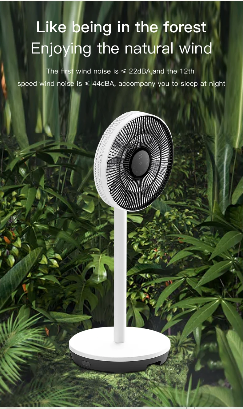 12 Inch Basics Oscillating Shaftless Motor Standing Pedestal Fan With ...