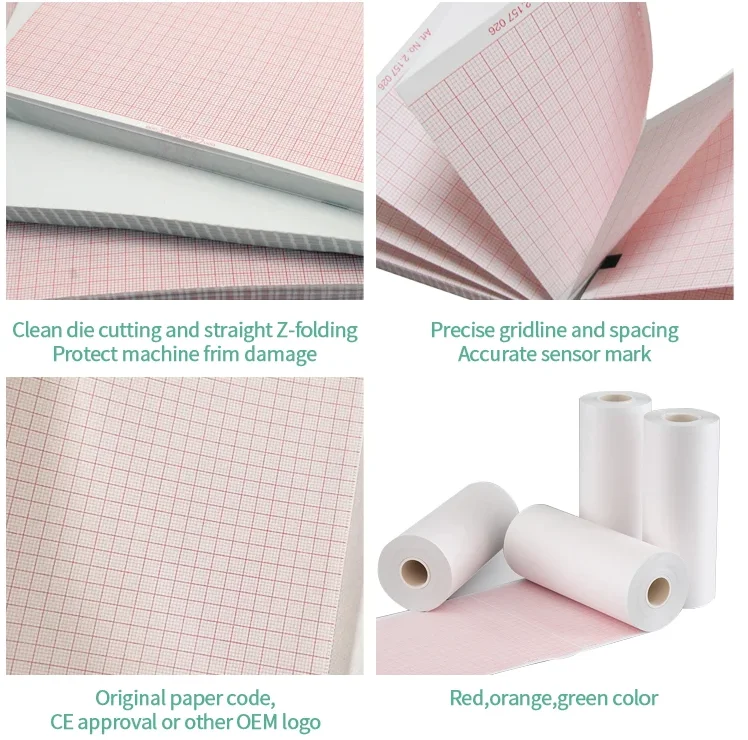 High Quality Ecg Recording Chart Thermal Paper Medical Printing Paper ...