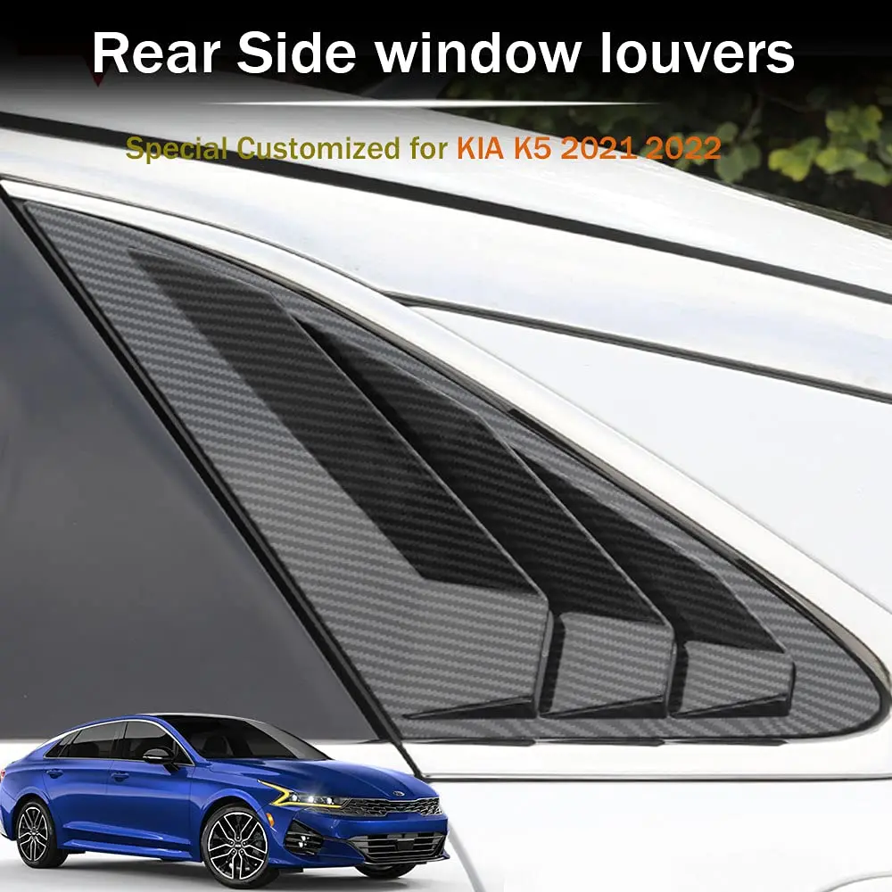 Auto Parts ABS Plastic Rear Window Louver Shutters Cover Trim for VW ...