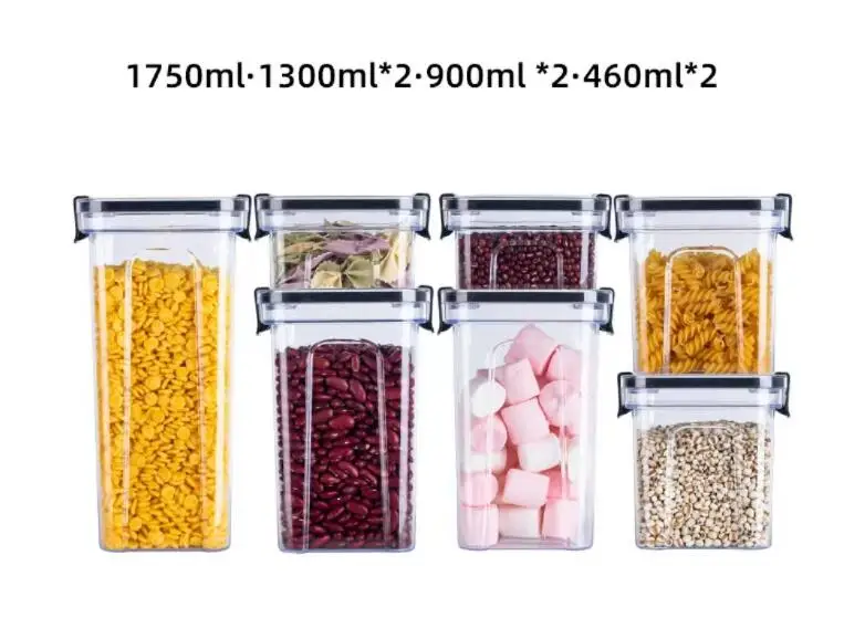 Extra Large Rectangle Airtight Food Storage Containers Set with Lids ...