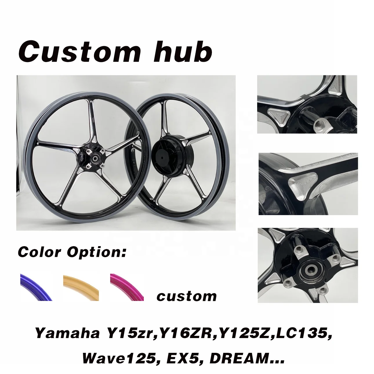 Lc135 Motorcycle Rims 17 Inch 511 Aluminum Alloy Motorcycle Wheel Disc ...