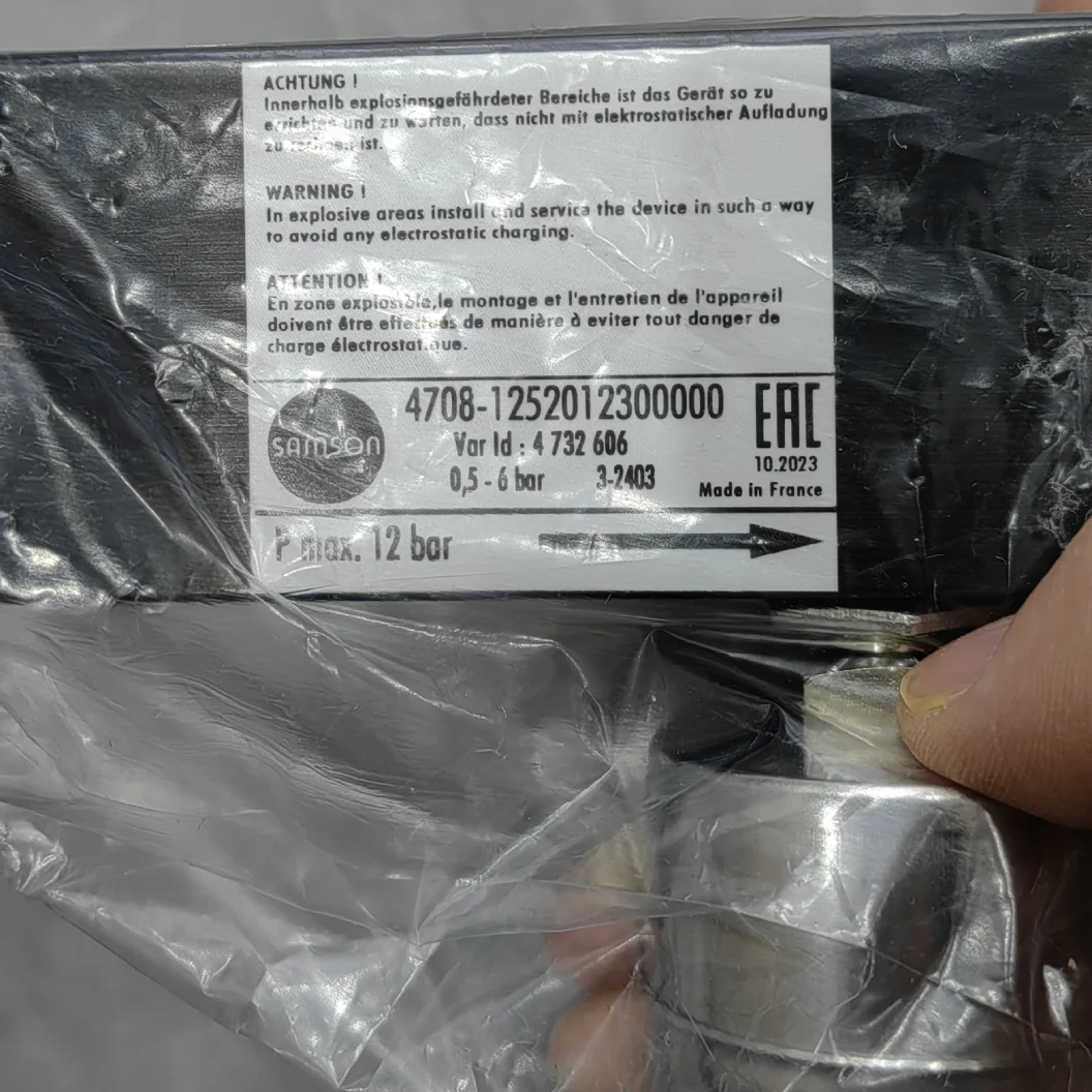 Original New Samson Supply Pressure Regulator Typ4708 4708-5352020100000 Sensor 4708 ...