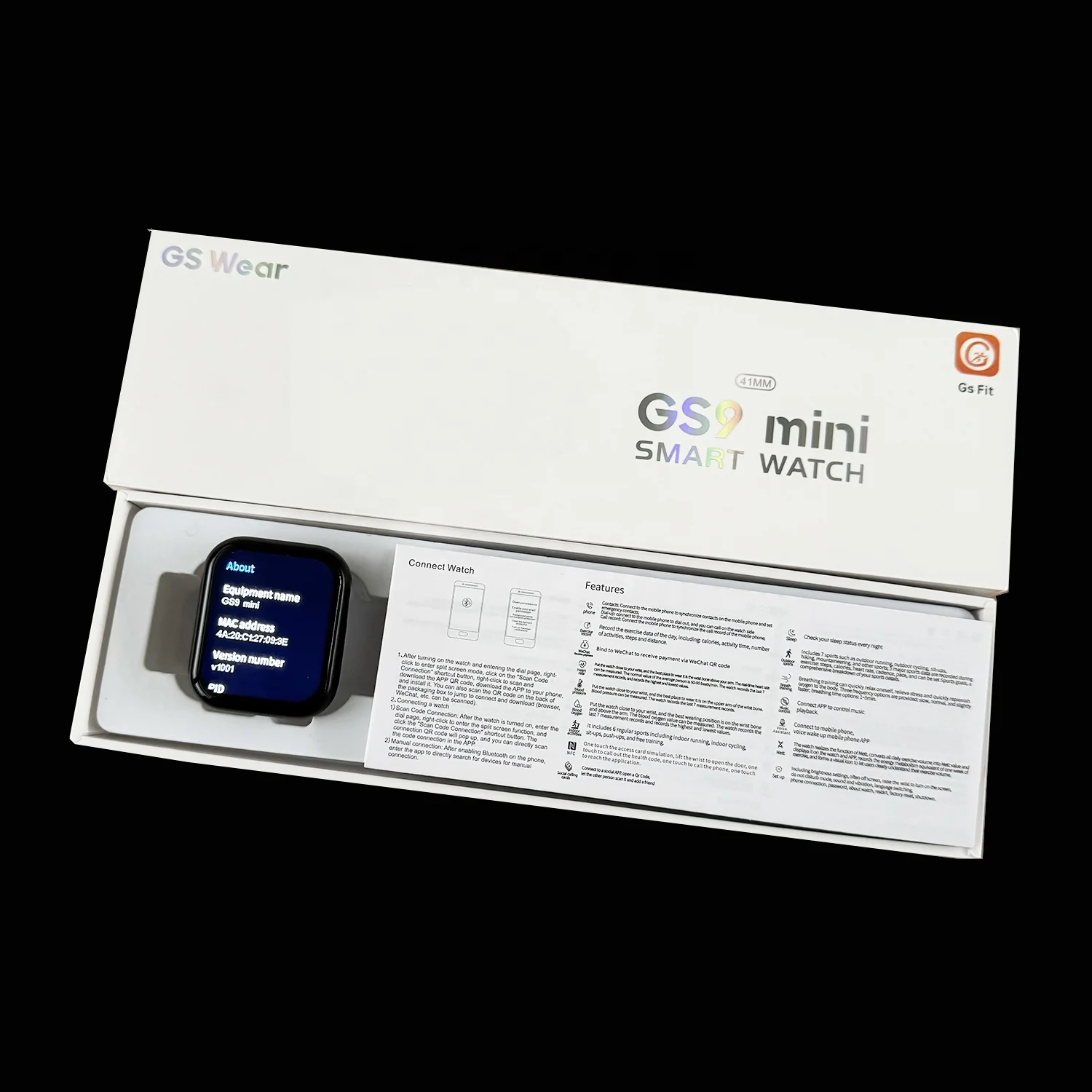 Gs9 Mini 41mm Real Buckles Female Smart Watch Fitness Tracker Series 9 ...