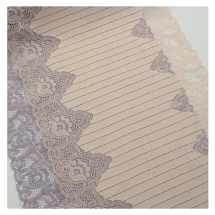 Lingerie Fabric Lace 28.5cm Floral Spandex Textronic Lace - Buy ...