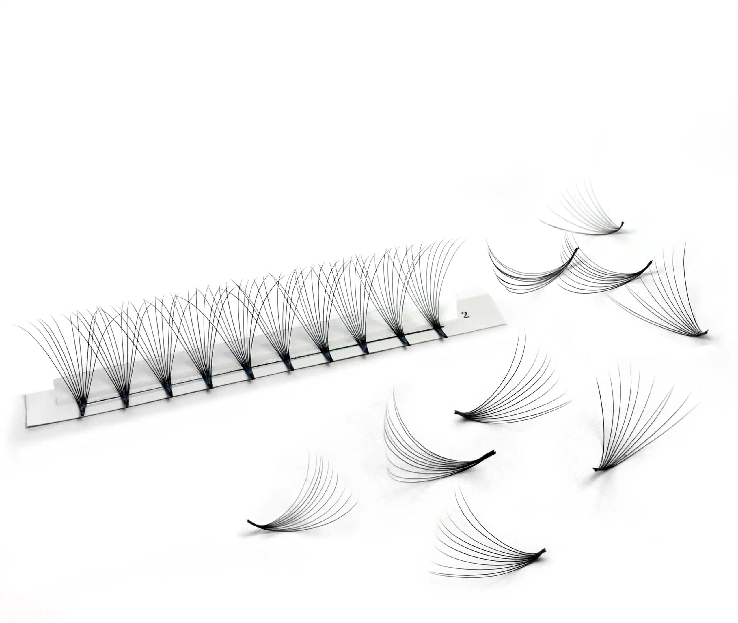 Premade Fan Eyelash Extension Korean Pbt Silk C D Curl Mixed Length ...