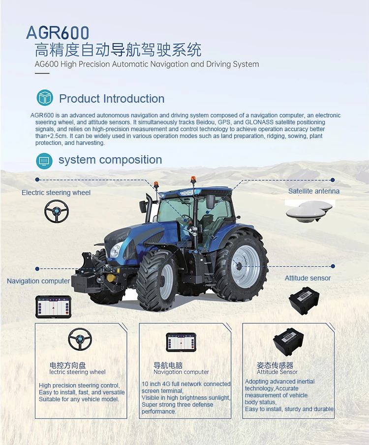 Gps/gnss Farm Precision Agriculture Autopilot Optional Rtk Radio ...
