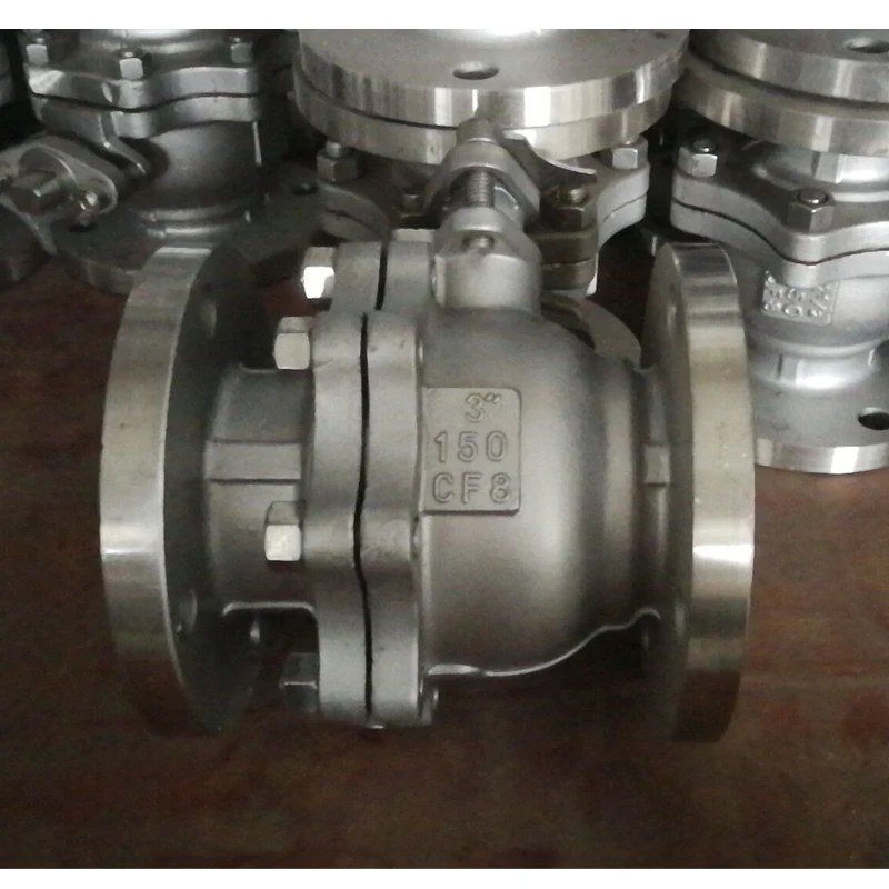 6 Inch Class 150 Stainless Steel ANSI Wcb/304/316 CF8M Floating Flange Ball Valve With ISO5211 ...
