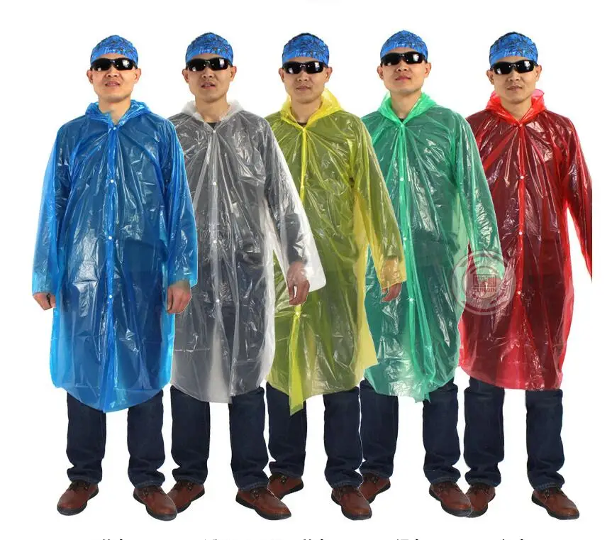 Dd893 Portable Disposable Poncho Raincoats For Men Women Rain Poncho ...