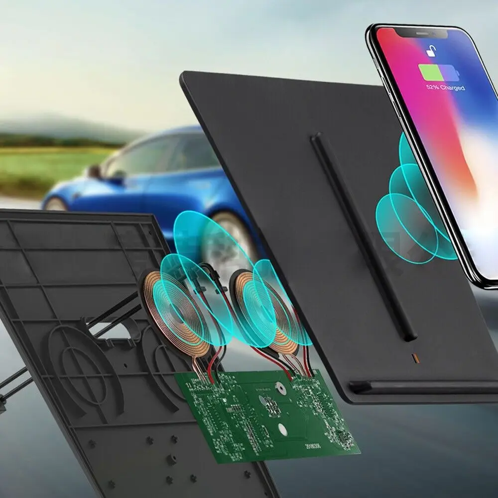 For Tesla Model Y Wireless Car Charger Phone Fast Charging Pad - Buy ...