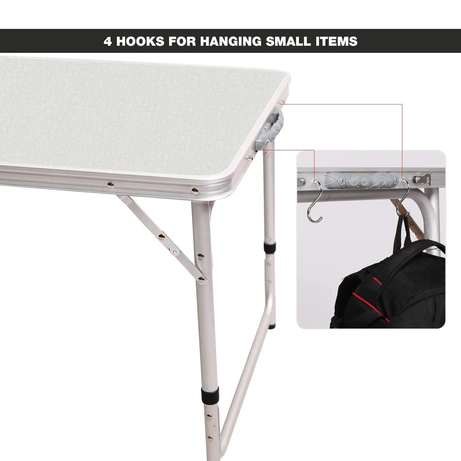 Modern Minimalist Small Folding Table Portable Adjustable Height ...