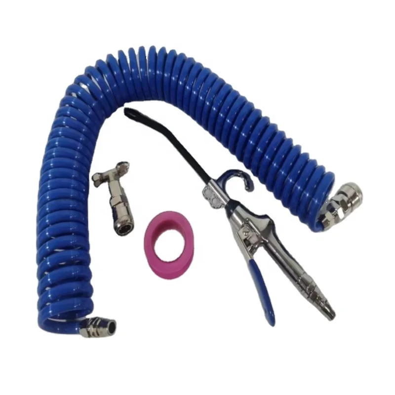 Pneumatic Heavy Duty Hand Tool Air Duster Air Blow Gun Coiled Air Hose ...