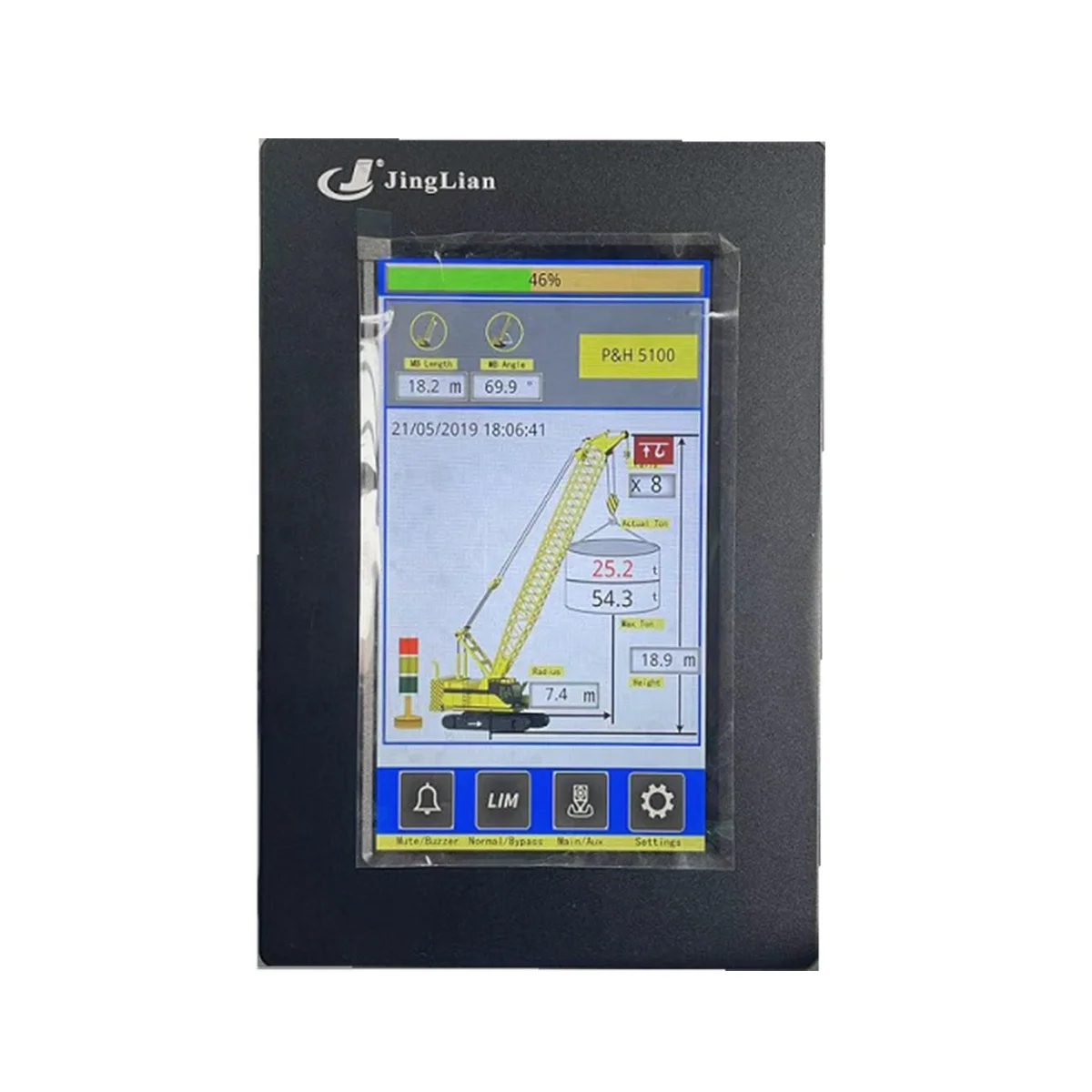 7 Inch Touch Screen Lmi Indicator For Crawler Crane - Buy 7 Inch Touch Screen,Lmi Indicator ...