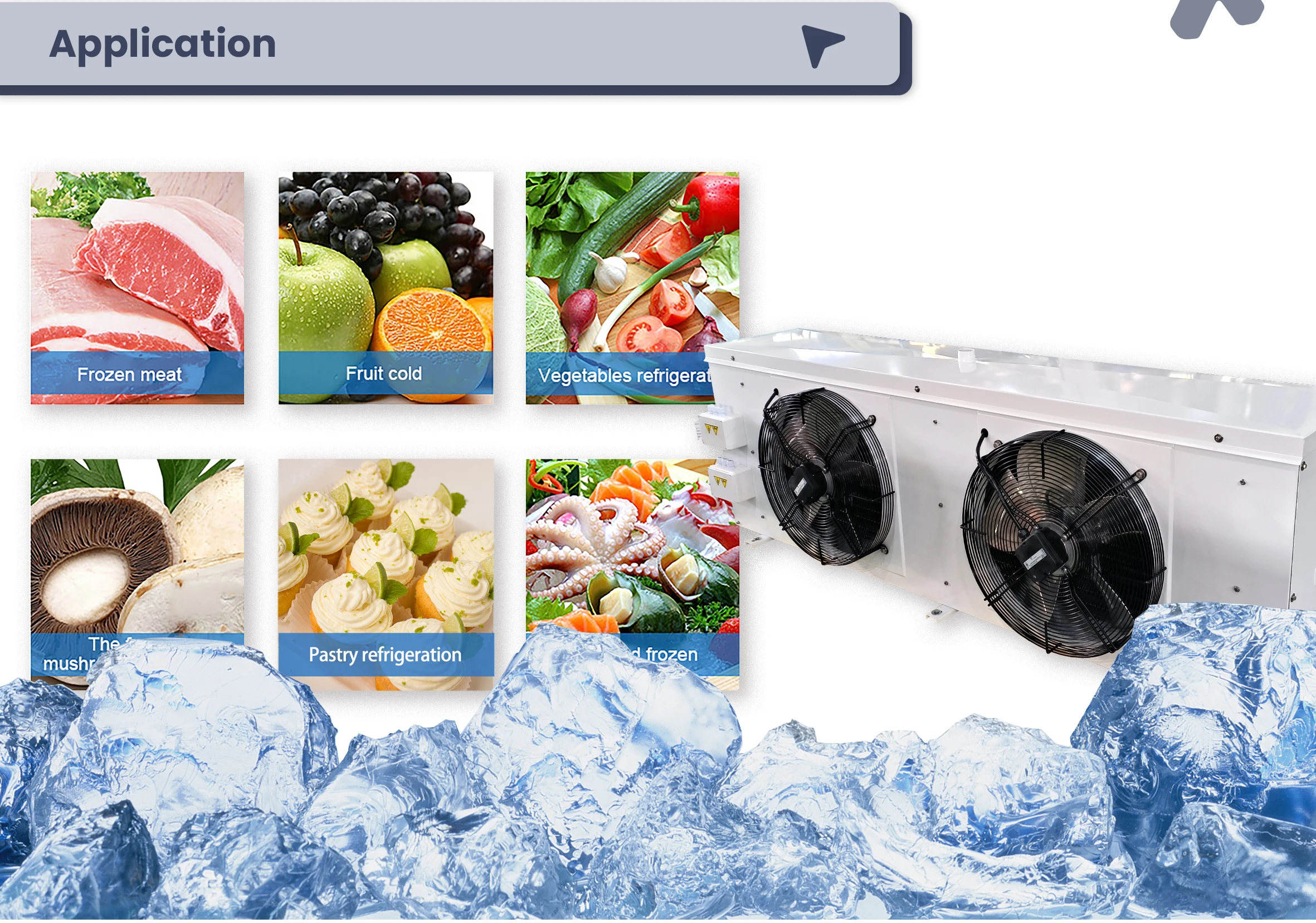 OEM Cold Room Fan Unit Cooler Air Cooled Evaporator with Condensing ...