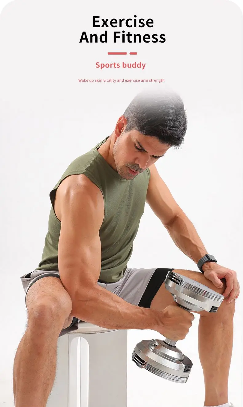 Adjustable Dumbbell - 41.5KG High Quality Pure Iron Process