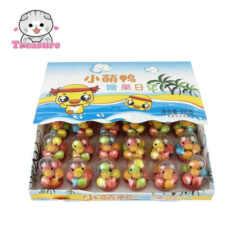 Oem Order Halal Candy Puffed Sugar Candy Bean In Duck Shape Bottle ...