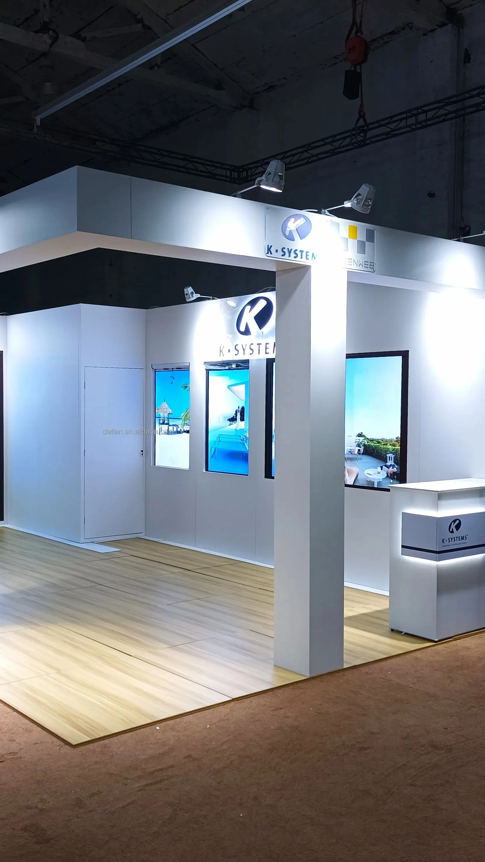 Customized New Design Quckily Set Up Easy Assembly Wooden Exhibition ...