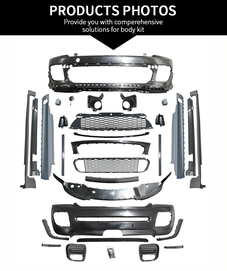 Bumper Side Skirt Rear Spoiler Complete Body Kit For Bmw Mini R55 R56 ...