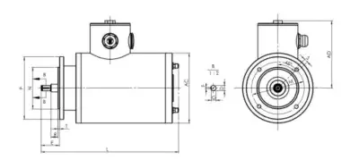 IEC Motor B5T Flange Mounted - SEW Motor TENV Replacement