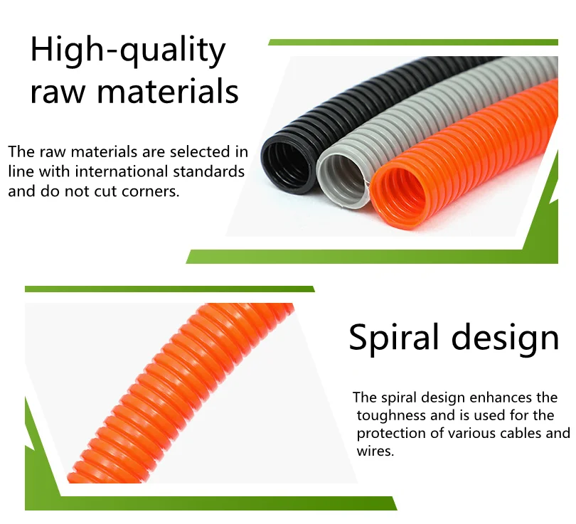 Hdpe Cable Management Tubes Cable Organizing Pipe Spiral Wire Wrap Tube ...