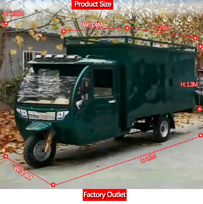 Factory Supply Electric Tricycles 3 Wheel Cargo Enclosed Van Cargo ...