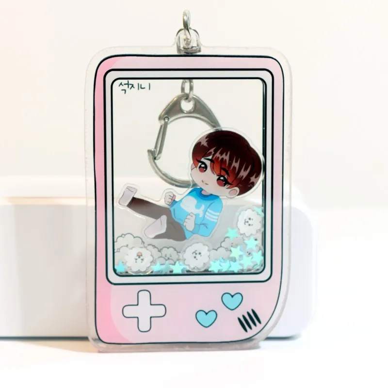 Custom Make Your Own Anime Gradient Acrylic Keychain Printed ...