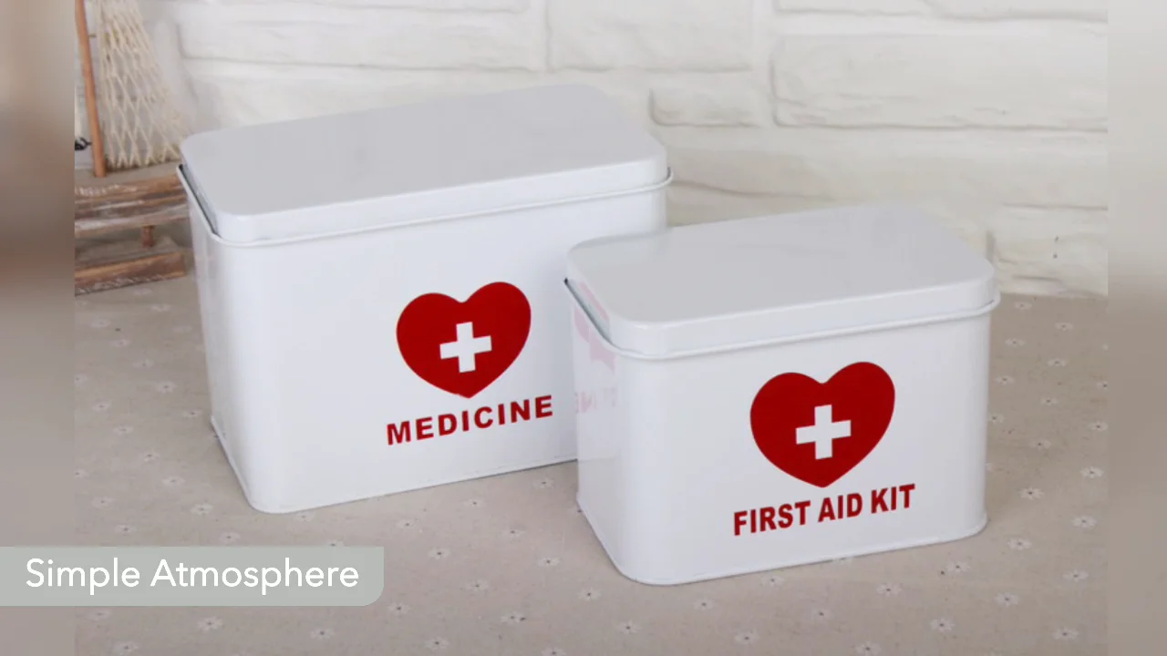 First Aid Dedicated Medical Storage Box With Double Layer & 2 ...