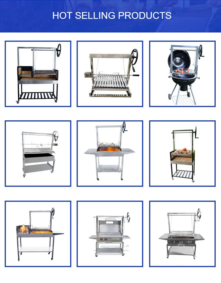 Heavy Duty Barrel Smoker BBQ Grill - Argentine Style