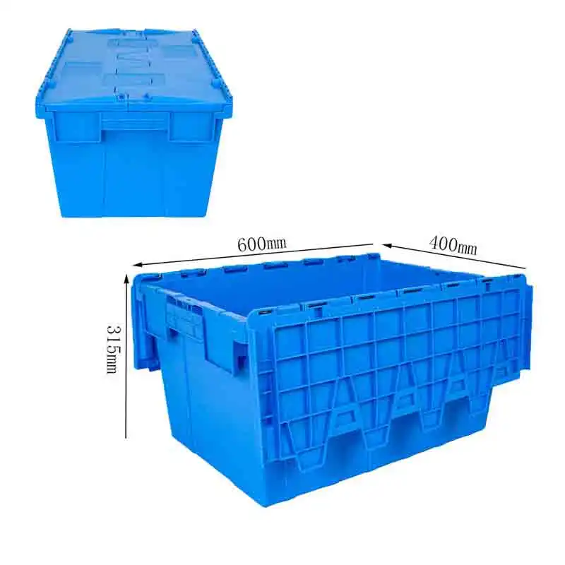 12 Gallon Plastic Stackable Storage KeepBox Tote Container with ...