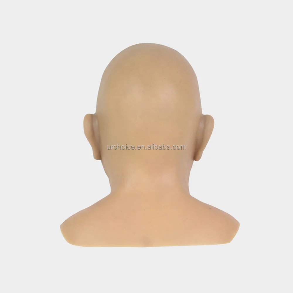 Realistic Silicone Male Head Mask for Cosplay & Crossdress