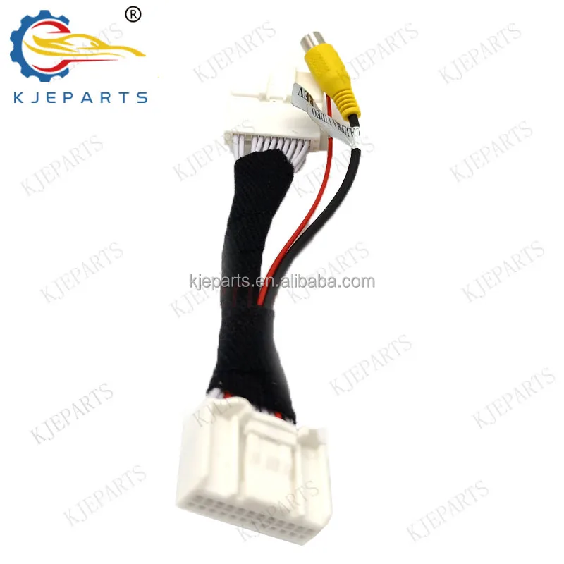 24 Pin Male Female Connector Auto Wiring Harness Back Up Reverse Camera ...