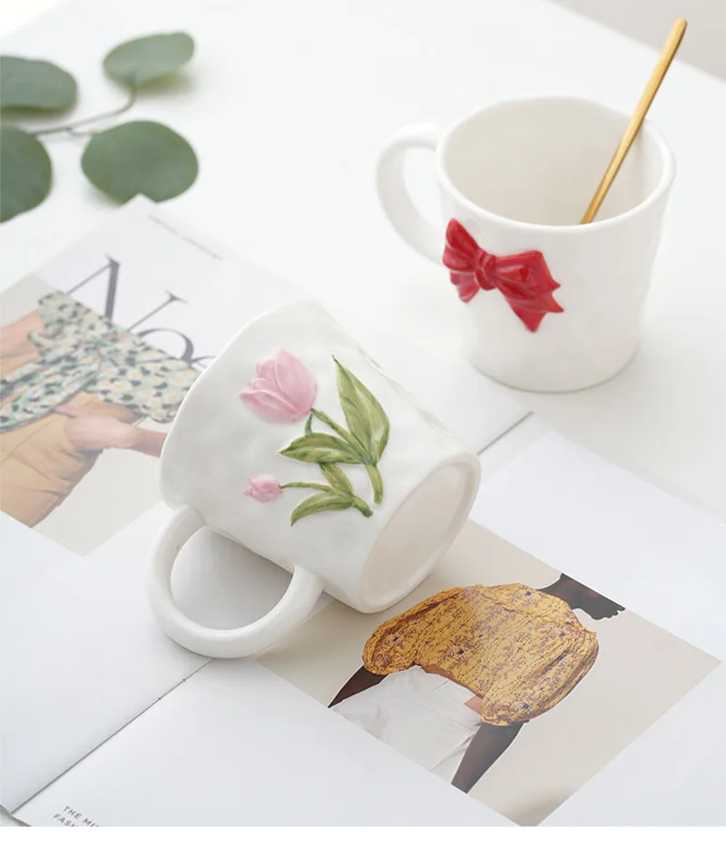 Ins Hand-painted Relief Fruit Ceramic Cup Original Design Mug| Alibaba.com