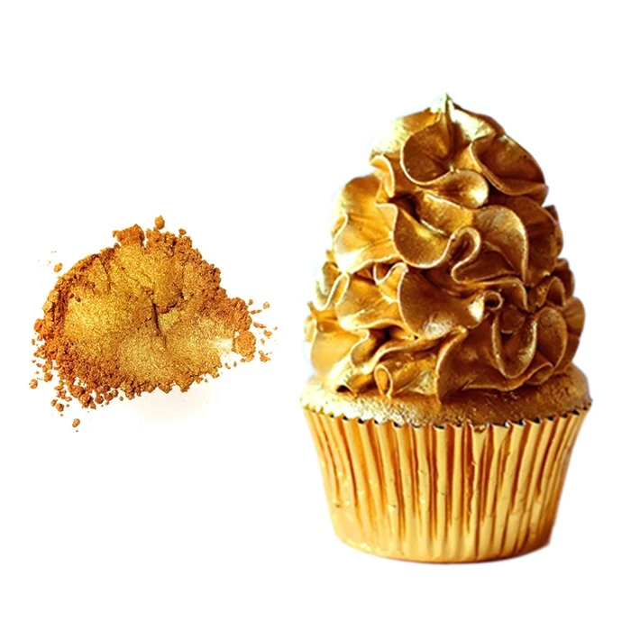 Edible Gold Glitter Dust Mica Powder - Food Grade Colorants