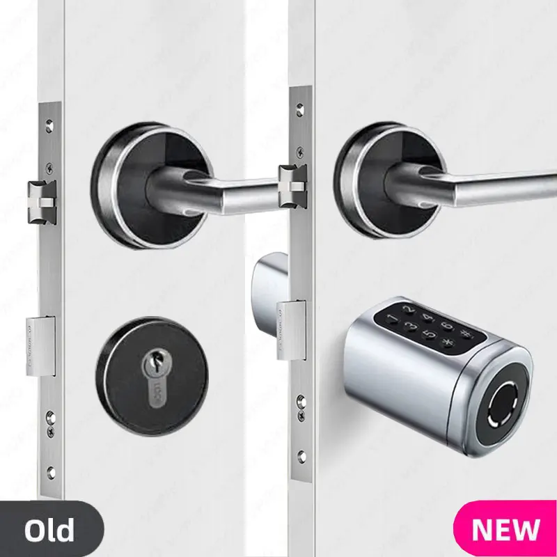 Ttlock App Adjustable Length Automatic Telescopic Intelligent Smart Cylinder Lock Fingerprint ...