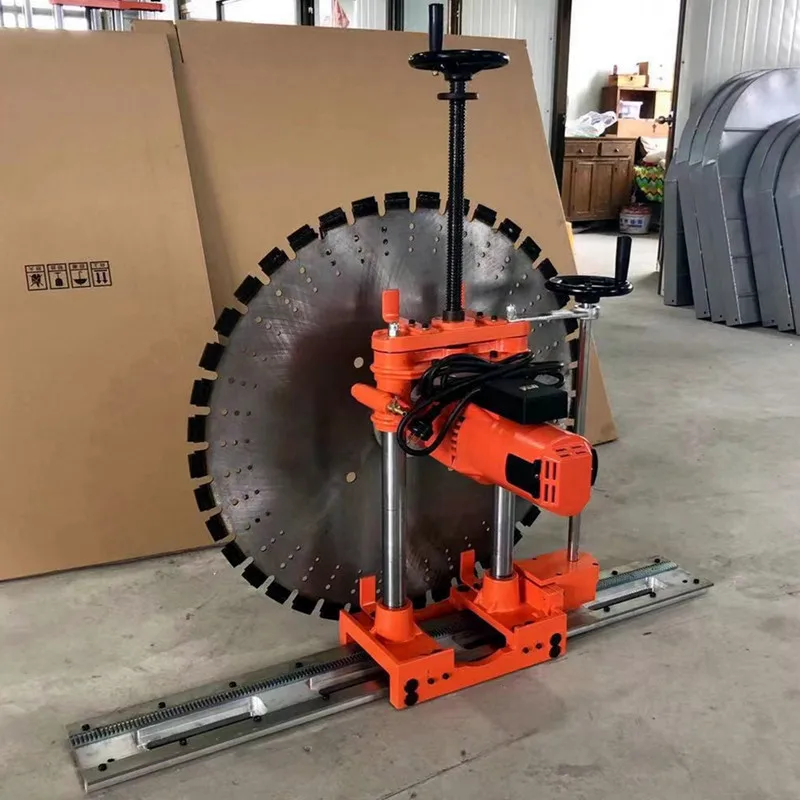 Construction Hydraulic Concrete Wall Cutting Machine Automatic Rail ...