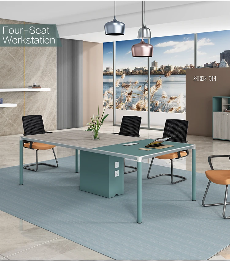 Modern Modular Office Furniture Workstation Working 2 4 6 8 Person ...