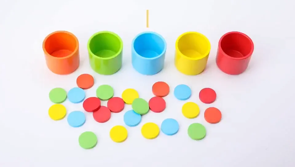 Kindergarten Color Sorting And Counting Preschool Learning Education ...
