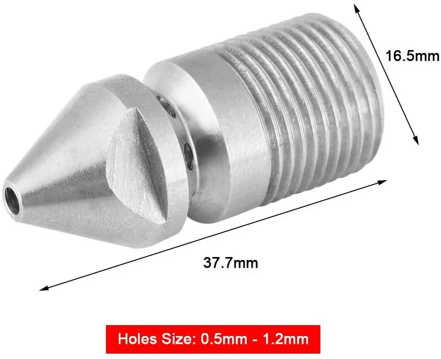 Stainless Steel Water Spray Nozzle - High Pressure Jetter