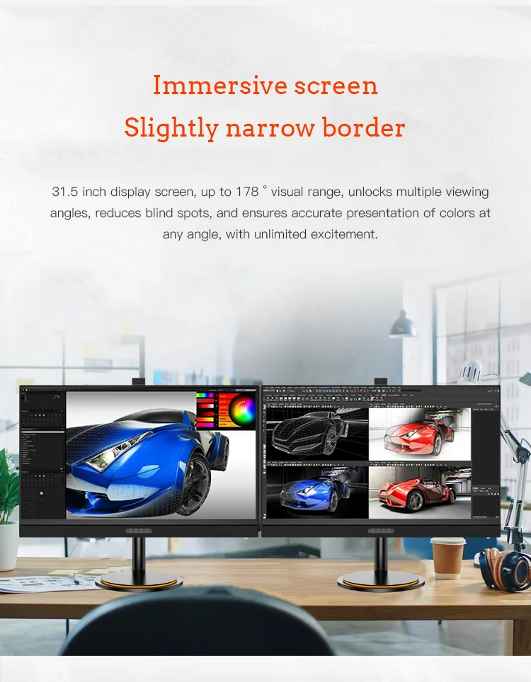 Frameless Oem Monitor 4k 32 Inch 60hz Gaming Monitor 4k High Refresh ...
