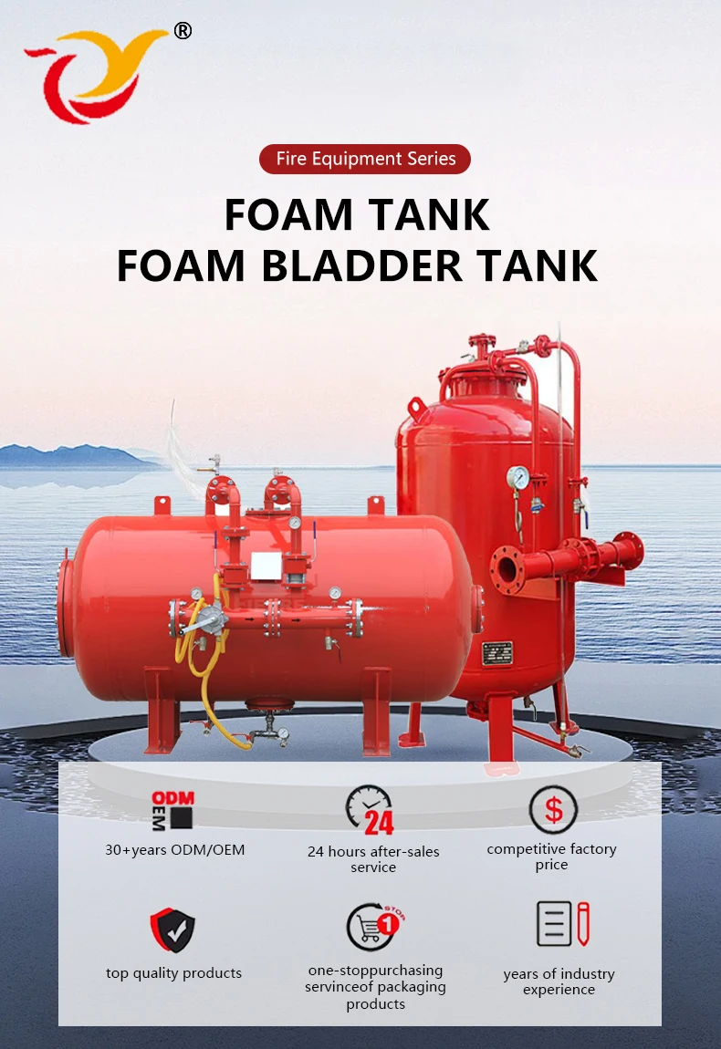 Manufacturer Fire Suppression System 500L Foam Tank with Pressure ...