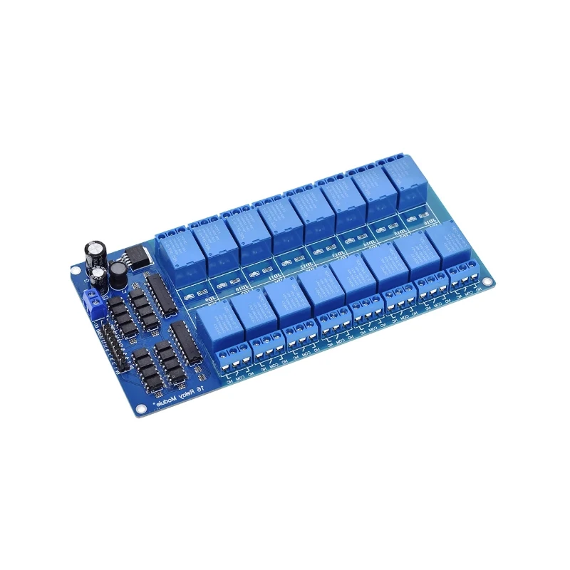 16 Circuit 5V 12V Relay Module Relay Control Board With Optocoupler ...