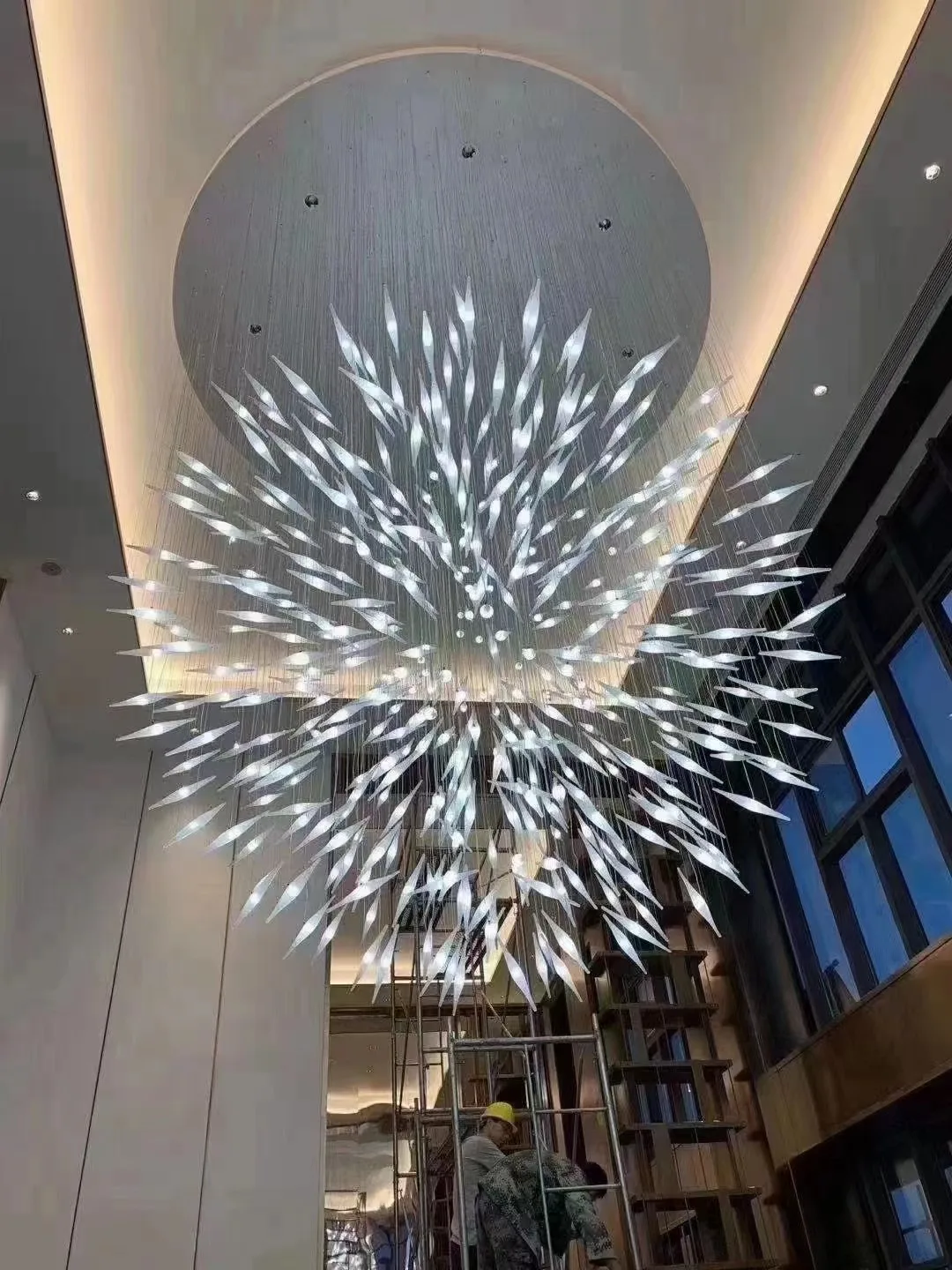 SANXIANG LED Chandelier - Modern, Minimalist Acrylic Light