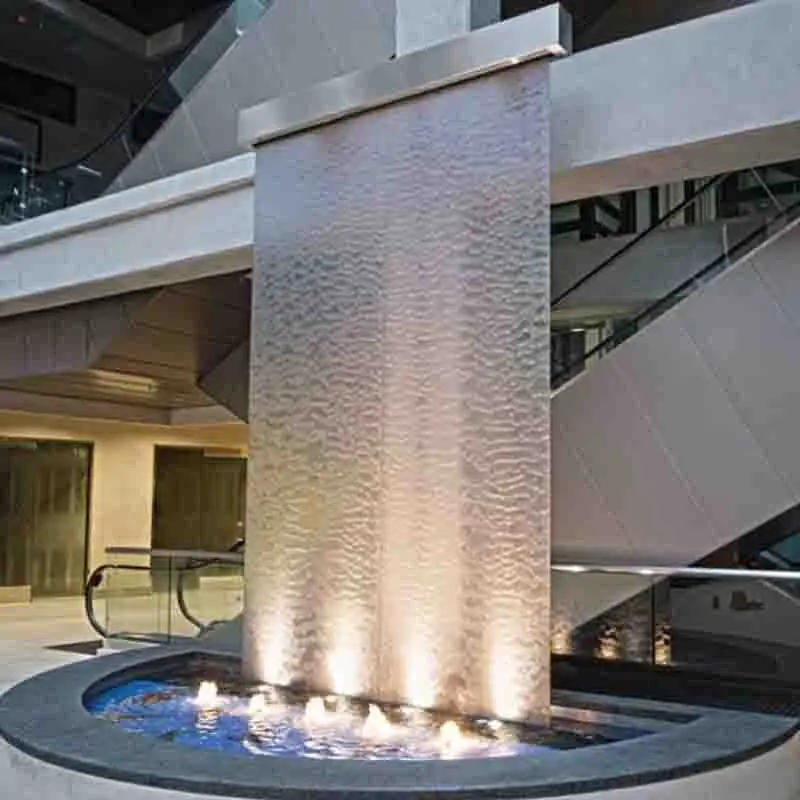 Garden Comercial Large Steel Mesh Waterfall Water Fountain