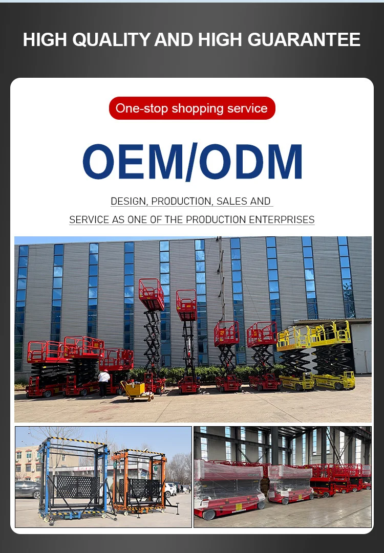 500kg Telescopic Folding Portable Safe Mobile Hydraulic Platform