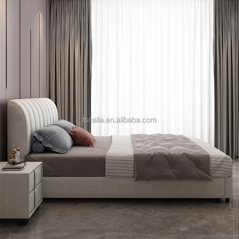 Luxury Queen Bed Frame - Minimalist Italian Designer Wall Bed Sets