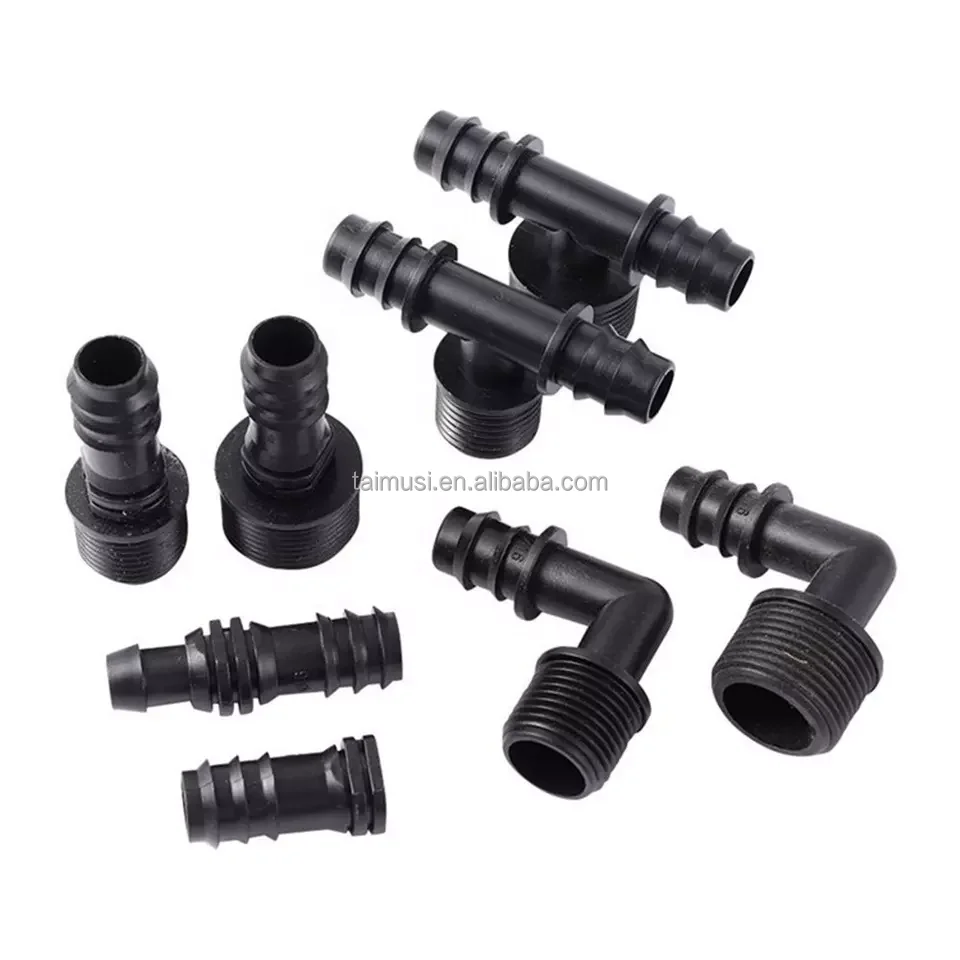 Garden Micro Drip Irrigation Plastic Water Pipe DN16 Hose Adapter 1/2 3 ...