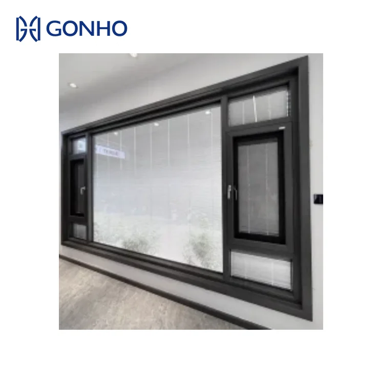GONHO Aluminum Frame Adjustable Glass Louver Windows Aluminium Louvre ...