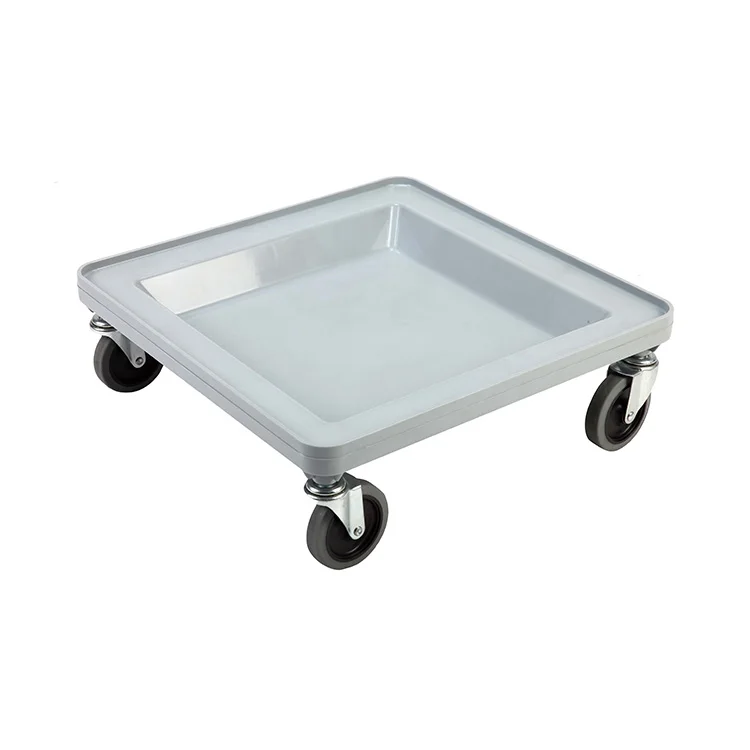 Plastic Tray Dolly Storage Glass Rack Trolley with handle and wheel ...
