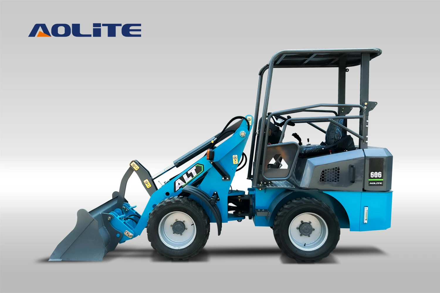 Aolite 606 Mini Wheel Loader 0.65 Ton - Electric Front Loader for Farm ...